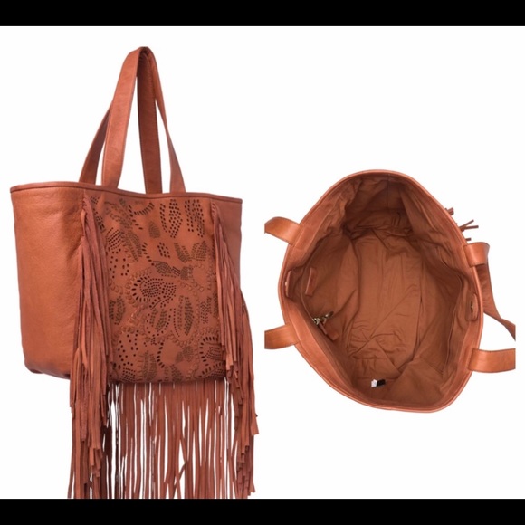 Frye | Bags | Authentic Frye Fringe Leather Tote | Poshmark